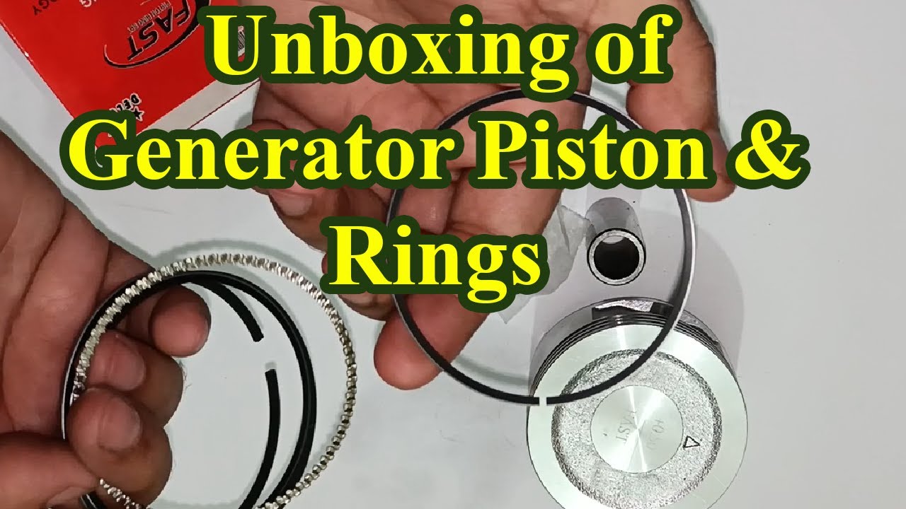 Unboxing of Generator Piston and Piston Rings.#euro #engine # ...