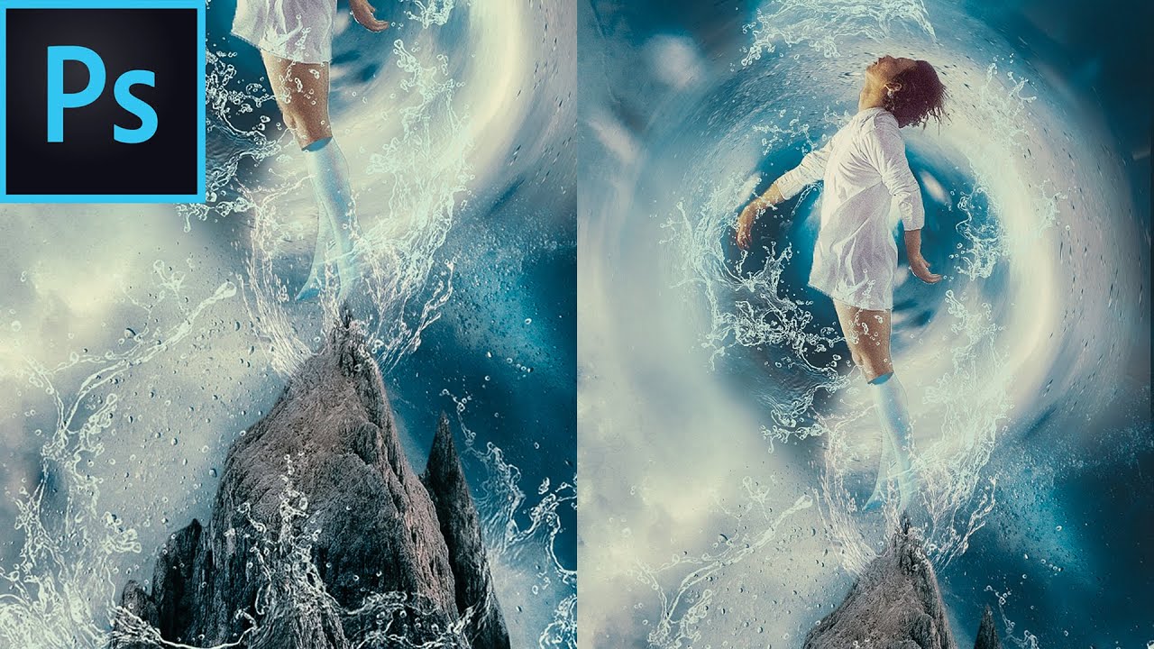 WATER EFFECT - PHOTOSHOP MANIPULATION - YouTube