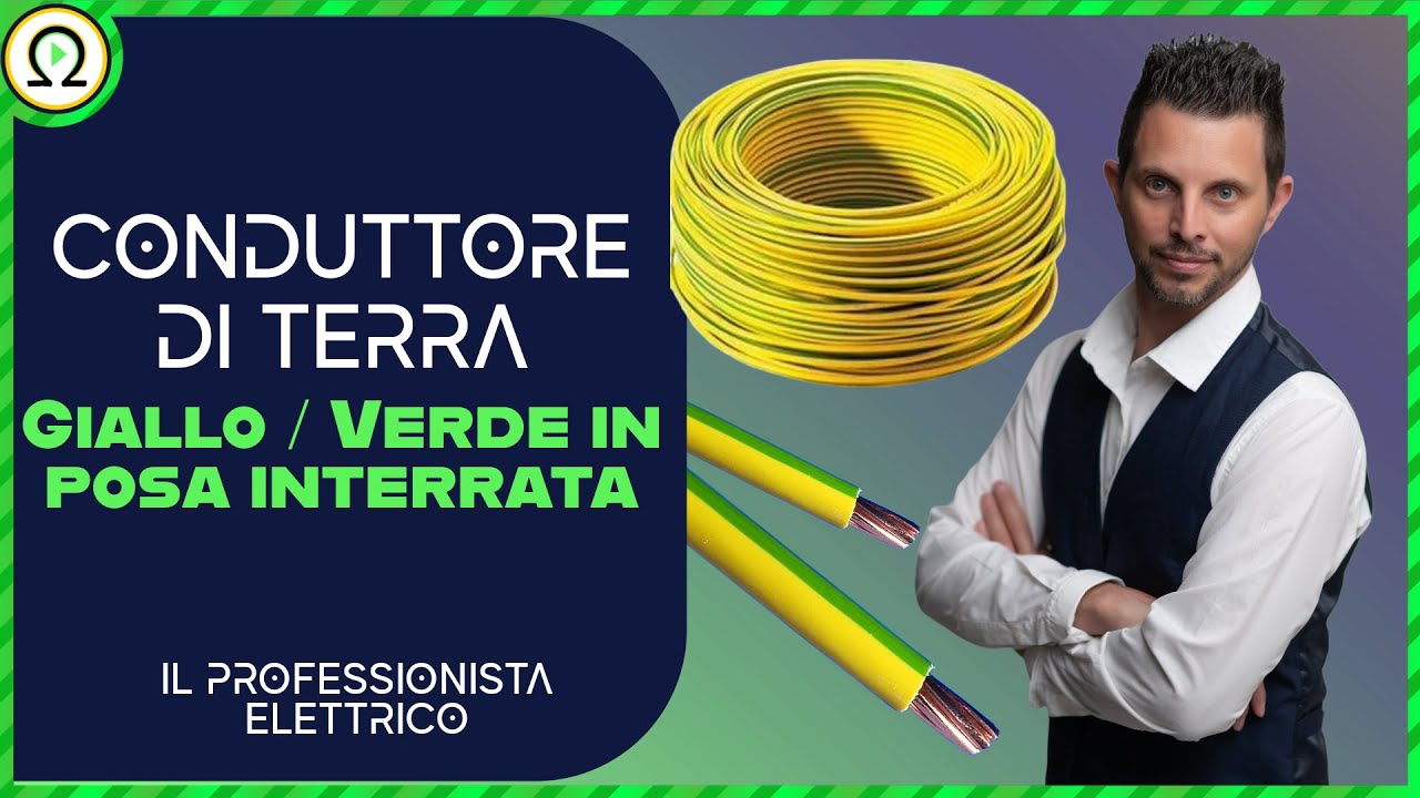 CONDUTTORE DI TERRA Giallo/Verde in posa interrata - YouTube