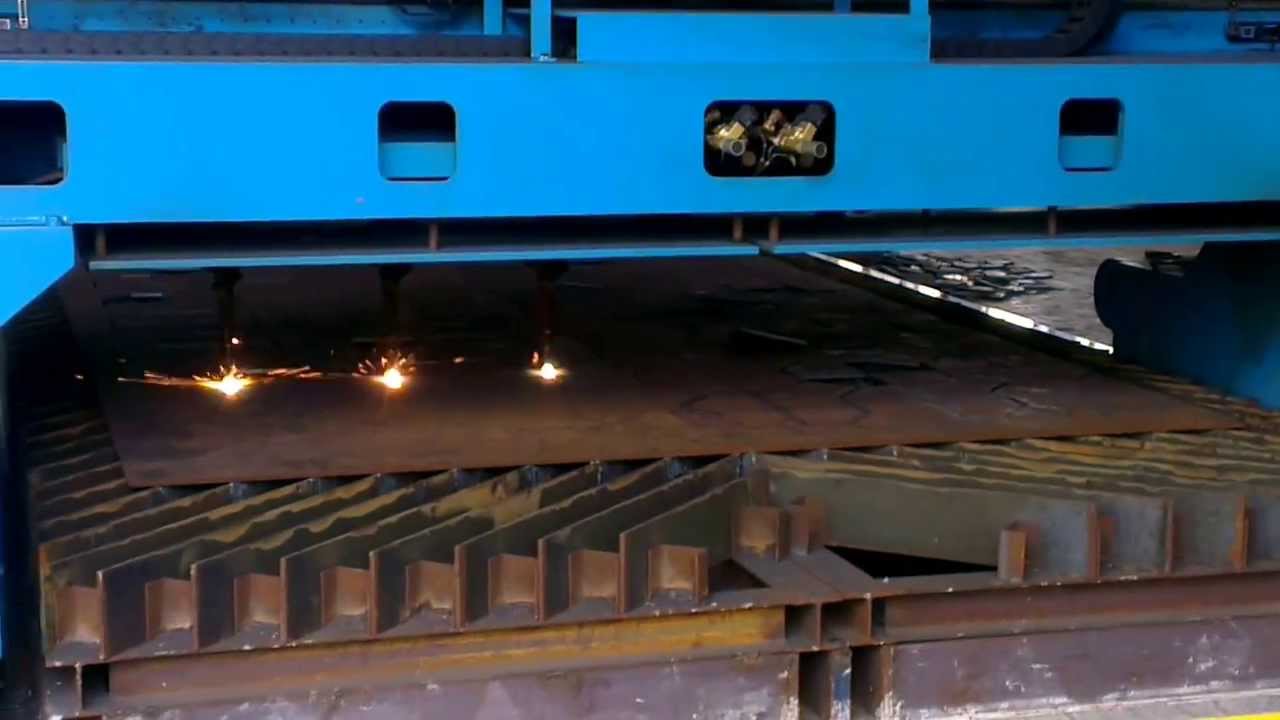 Steel Plates Cutting Machine - YouTube