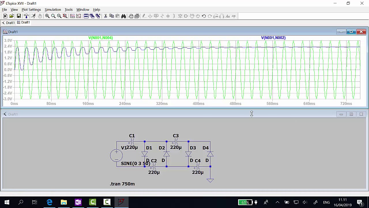 Quadrupler Voltage Simulation - Elektronika Dasar #18 - YouTube