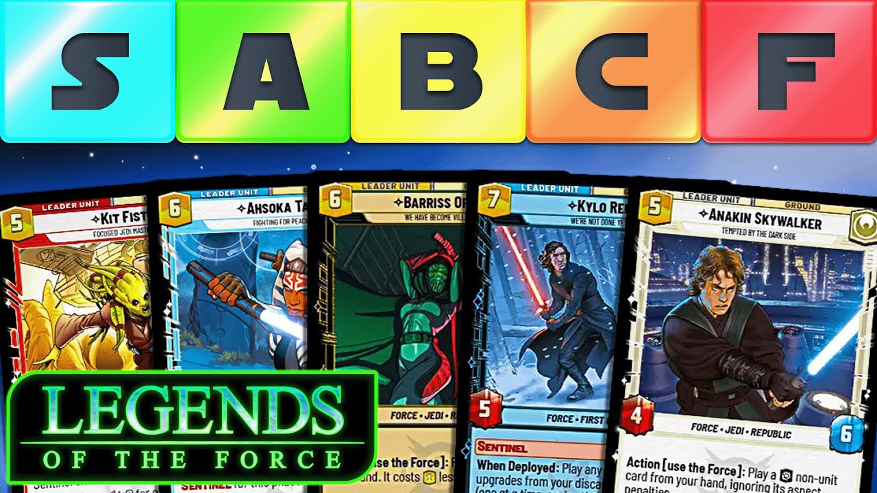 EVERY NEW Set 5 Leader Ranked | Star Wars Unlimited Legends of the ...