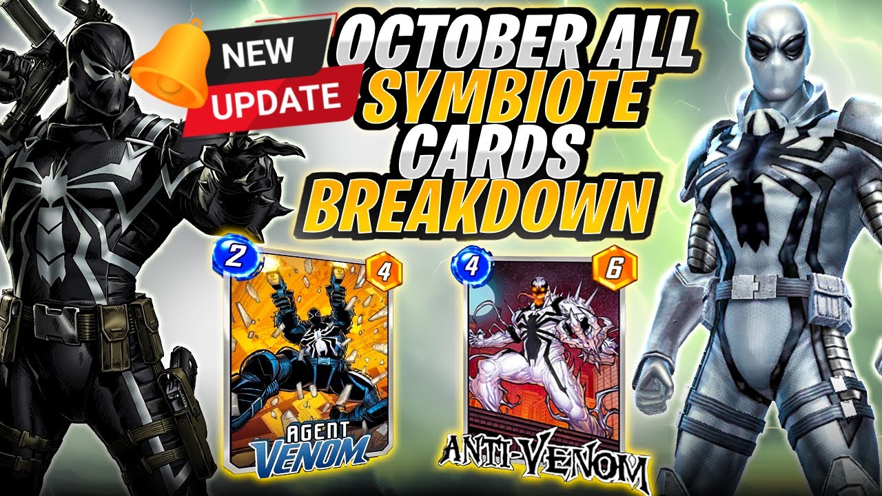 Brand New Cards October Breakdown Agent Venom (Marvel Snap) - YouTube