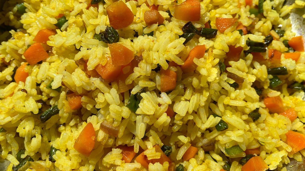 vegetable rice/umuceri uvanze nimboga#rice #food#cooking - YouTube