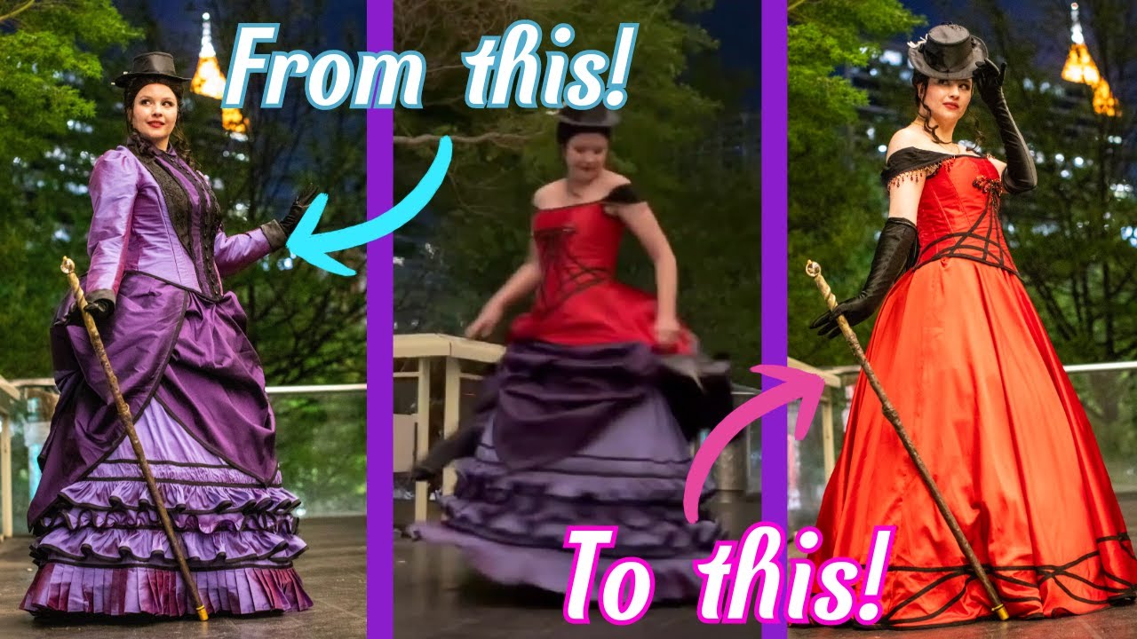I made a HIDDEN transformation dress! - YouTube