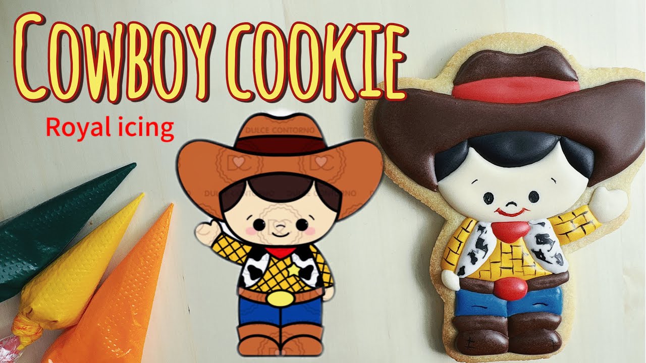 Sheriff Woody Cowboy Cookie Decorating With Royal Icing| Toy Story ...