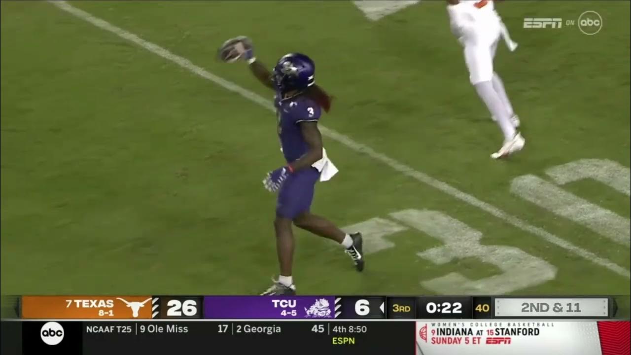 TCU WR Savion Williams Highlights vs. Texas | 11 catches, 164 yards, TD - YouTube
