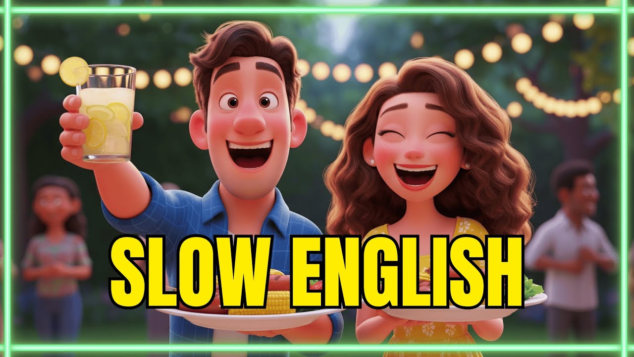 A Conversation at a Barbecue Party | Slow English Conversation For ...