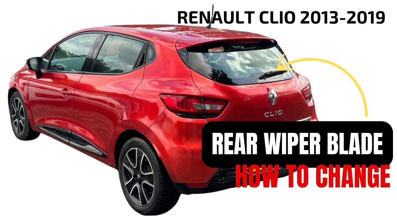 How To Replace Rear Wiper Blade On Renault Clio 2013-2019 Back Window ...