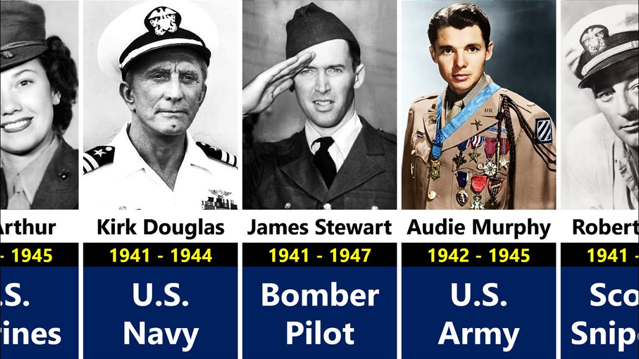 50 Golden Age Actors Who Fought in WWII – Hollywood Veterans – The ...