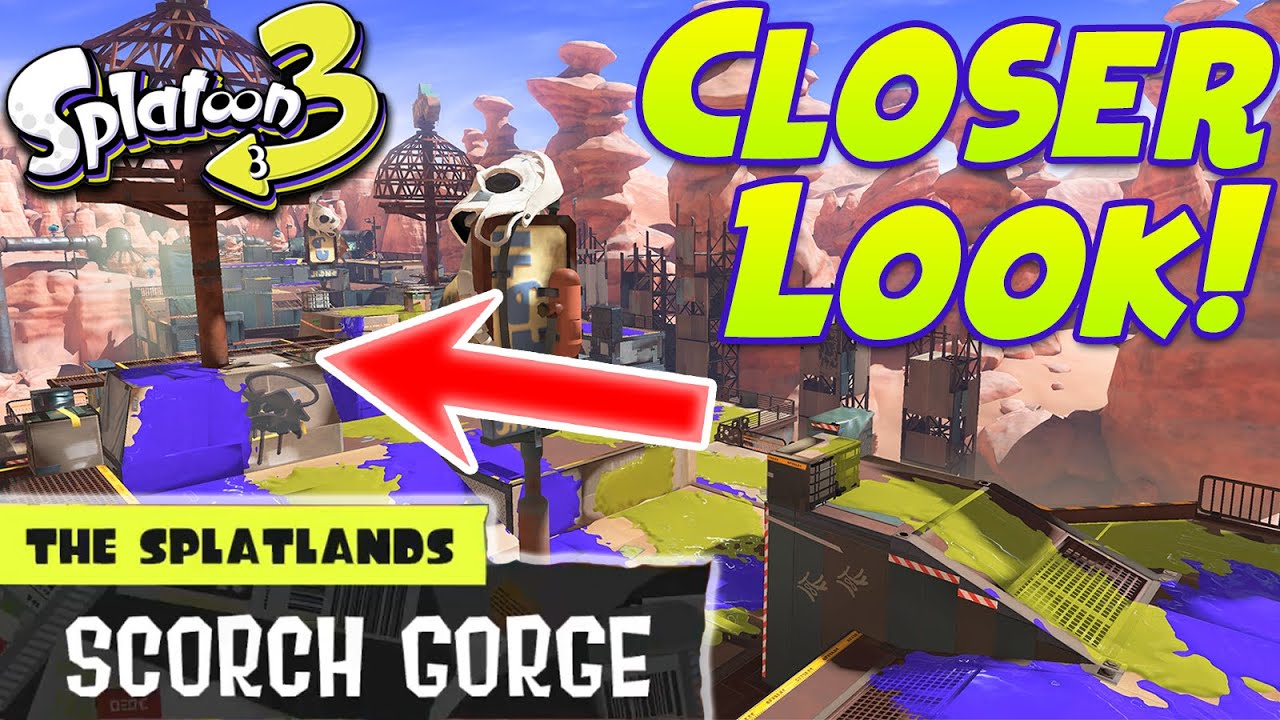 Splatoon 3 Stages: A Closer Look at SCORCH GORGE (Analysis) - YouTube