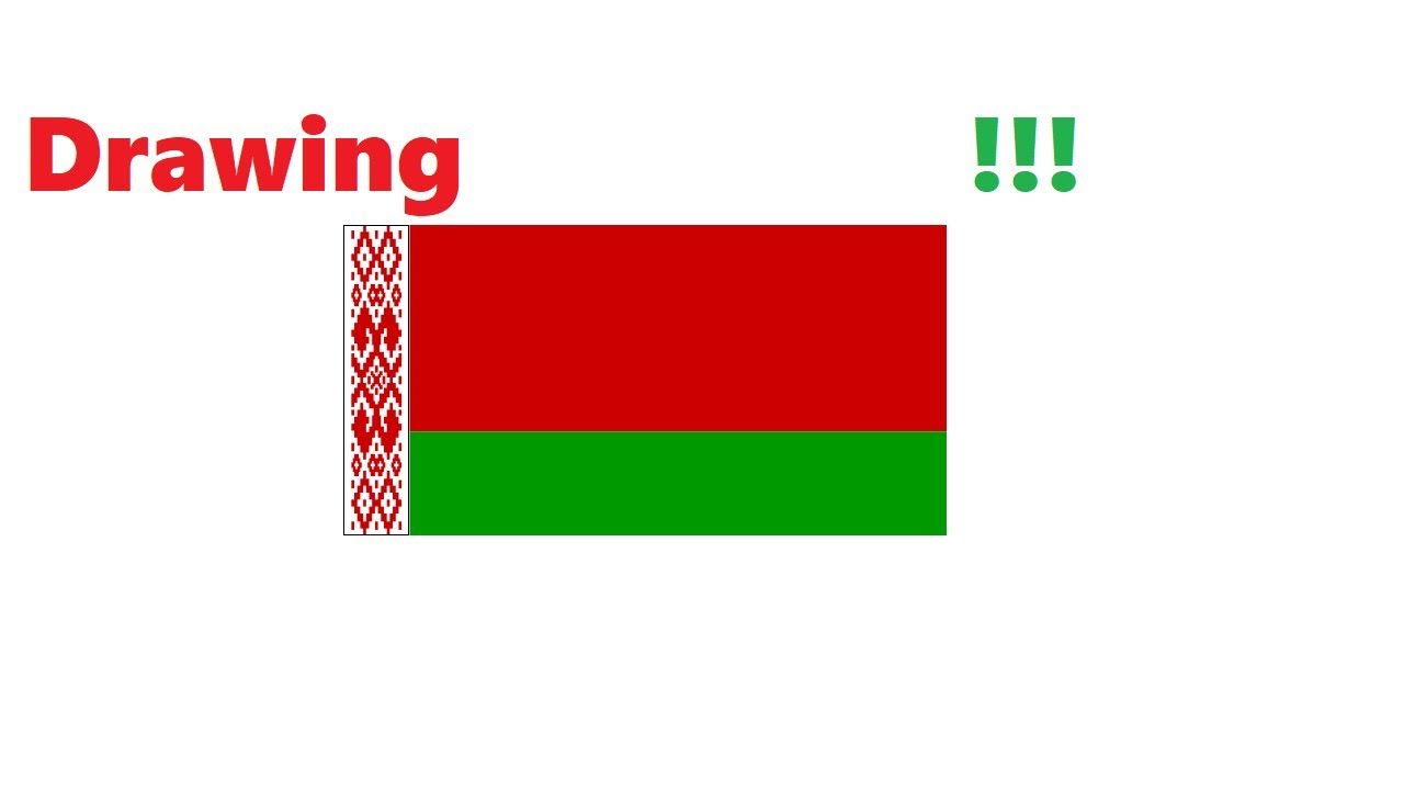 How to draw the flag of Belarus - YouTube