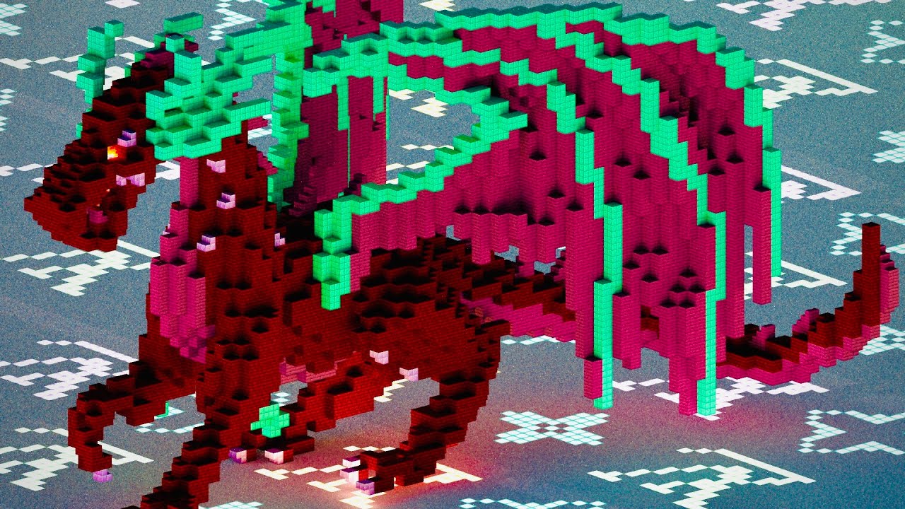 HOW to BUILD A DRAGON in MINECRAFT: TIMELAPSE - YouTube