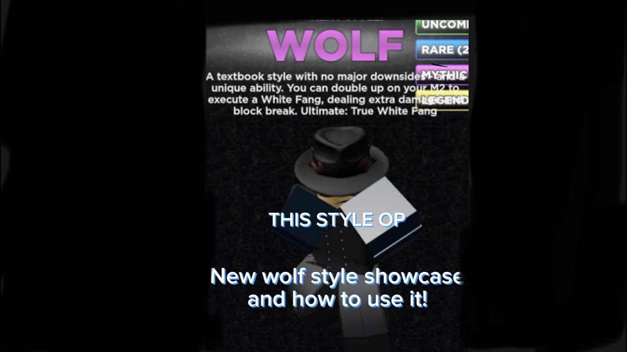 How to use new Wolf style + showcase! (Untitled boxing game) - YouTube
