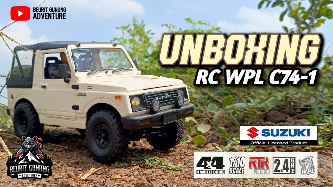 UNBOXING WPL C74-1 Suzuki Jimny Katana 1/10 #offroad #rc #wpl #wplc74 # ...