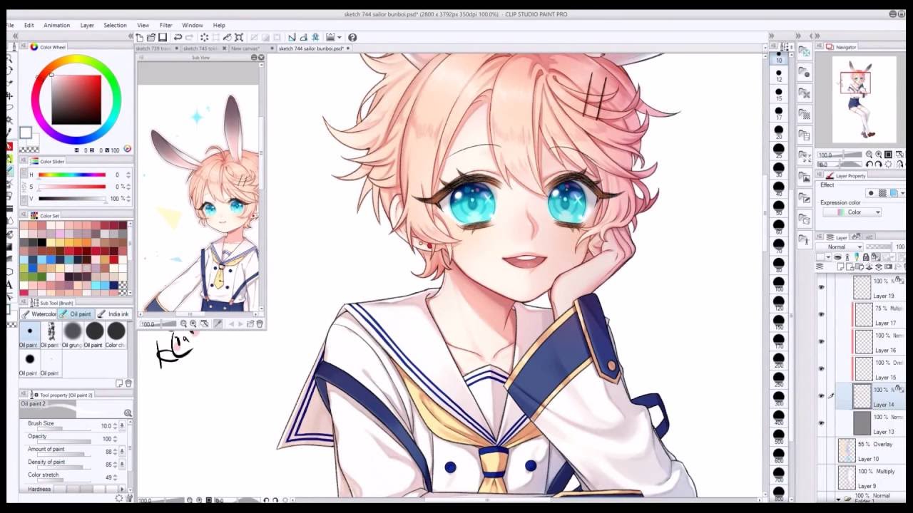 Toki - OC [SpeedPaint CLIP STUDIO] - YouTube