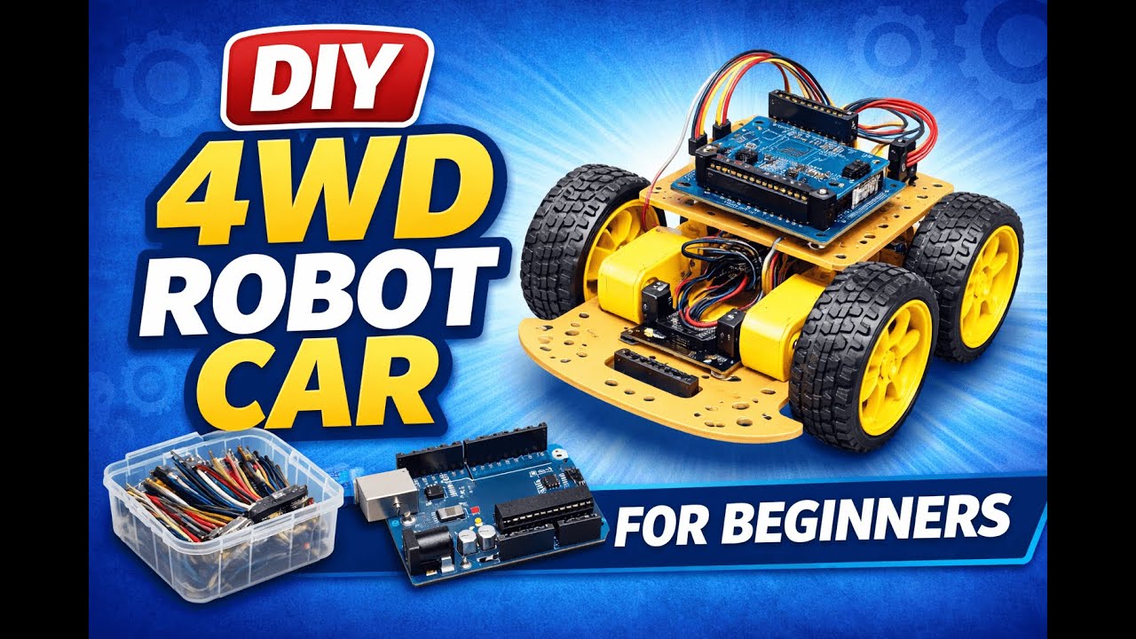 DIY 4WD Robot Car for Beginners | Arduino Robotics Project - YouTube