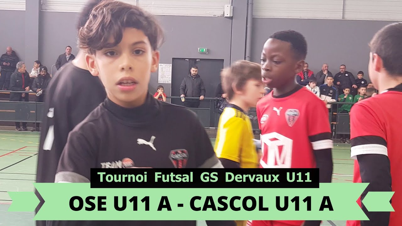 2023-12-17 // OSE U11 A - Cascol U11 A (Tournoi Indoor Dervaux - Quart de Finale) - YouTube