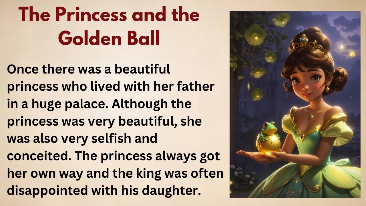 The Princess and the Golden Ball | Learn English Through Story | Graded ...