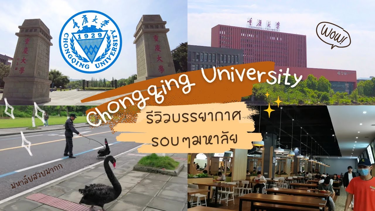 รีวิวบรรยากาศมหาลัยฉงชิ่ง Chongqing University Tour l 重庆大学 - YouTube