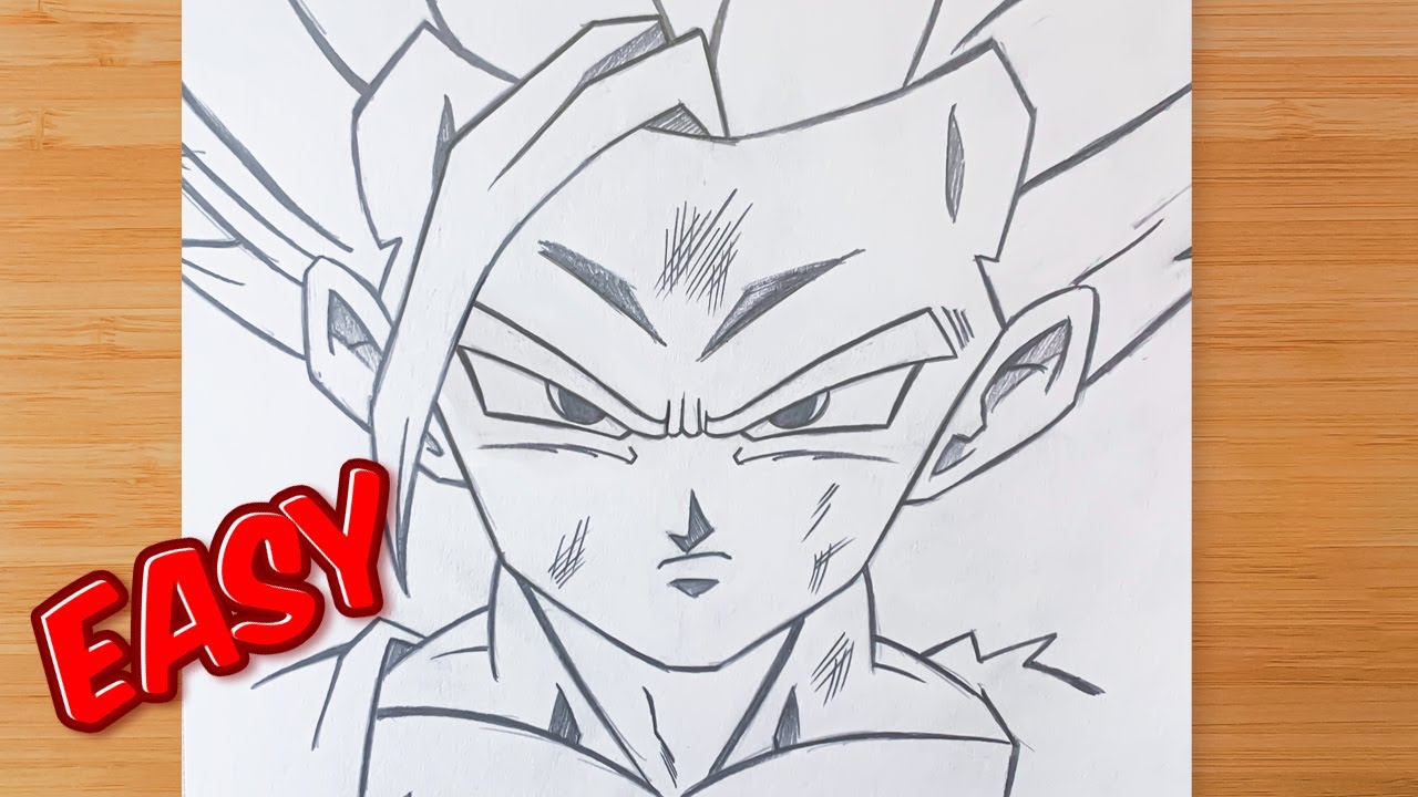 ️ How to Draw GOHAN SSJ 2 Step by Step with a Pencil EASY 🔥👊 - YouTube