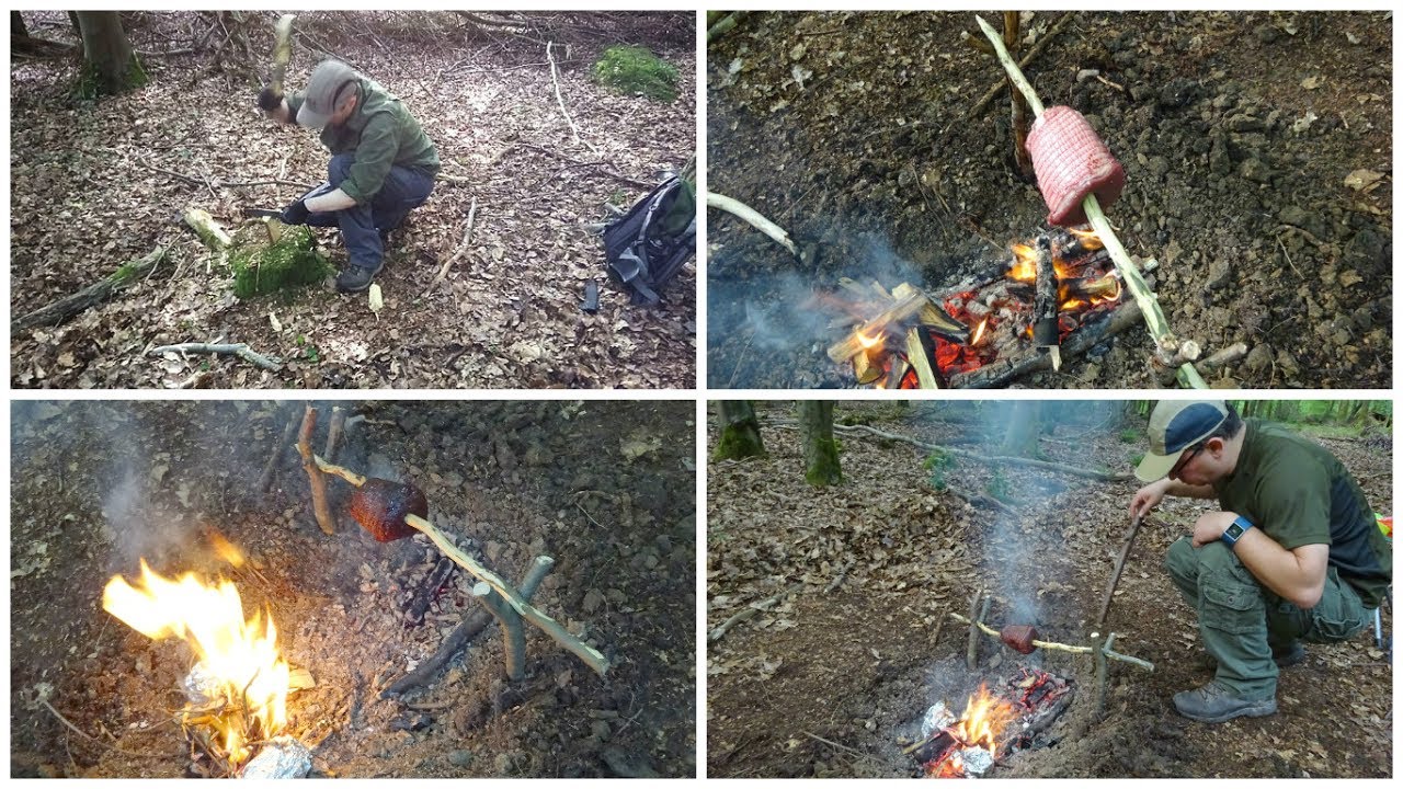 Wild Cooking - Spit Roast Beef - YouTube