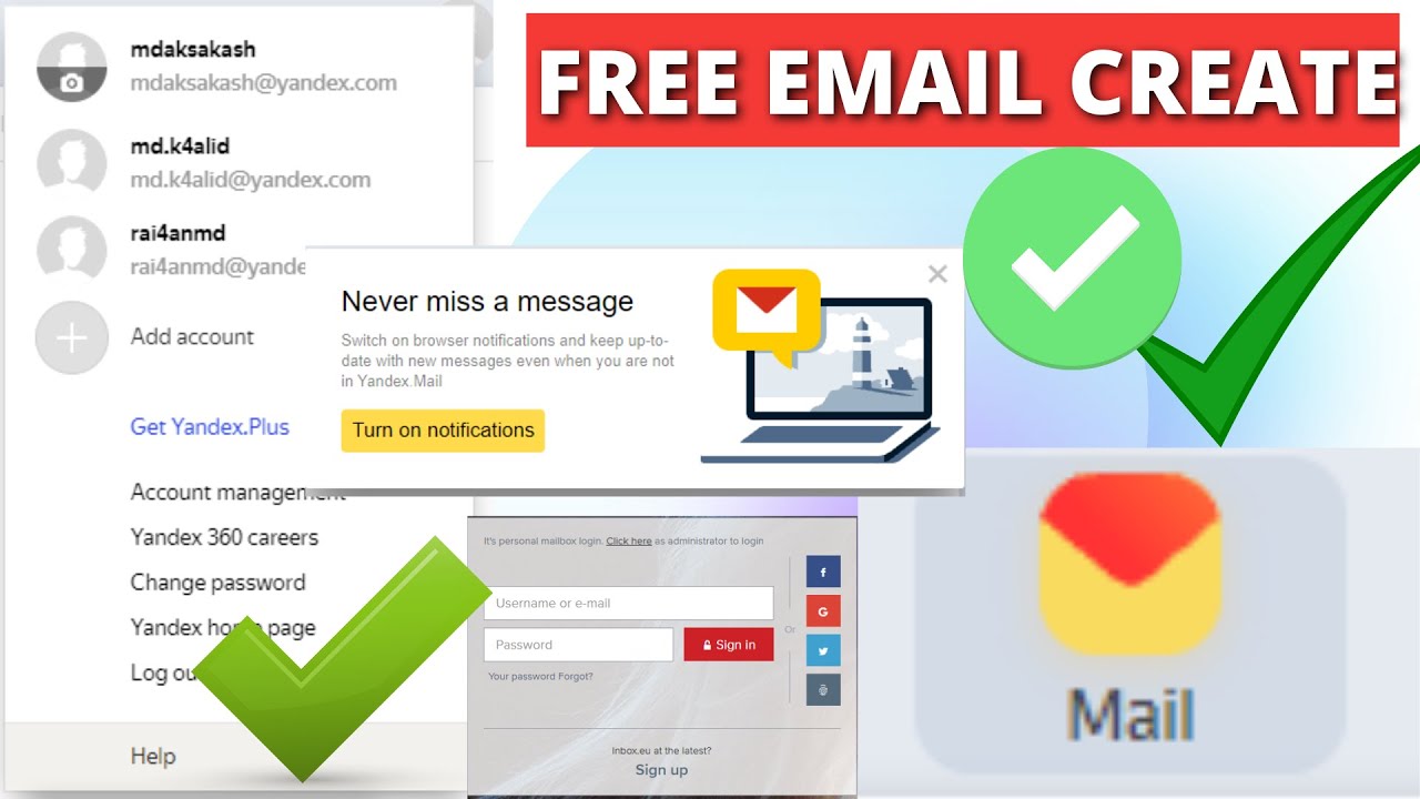 Unlimited Email Account Creator | How To Create Unlimited Gmail Account ...