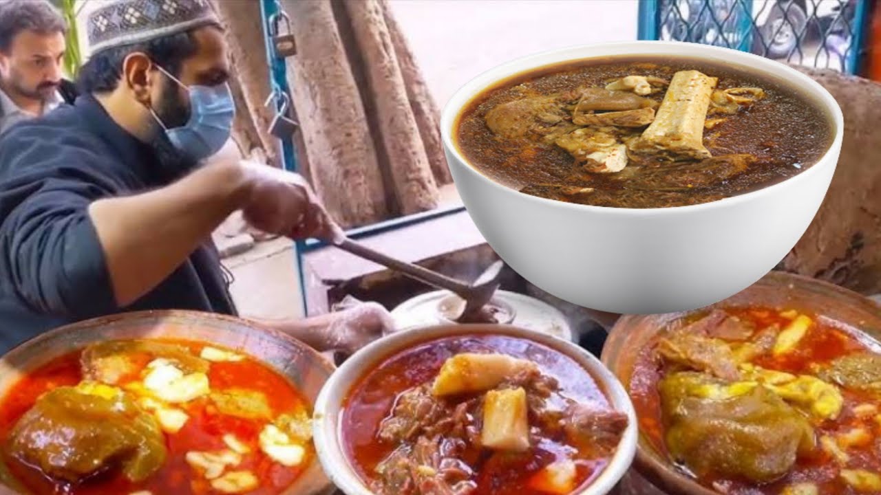 Top Lahori nashta | special bong paye | chicken chanay - YouTube