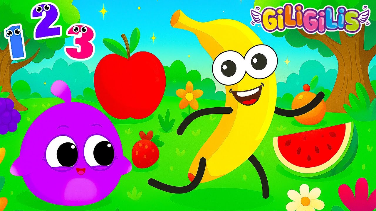 🥭 Exploring the Fruit Garden | Cute Banana & Friends Teaching Fruits ...