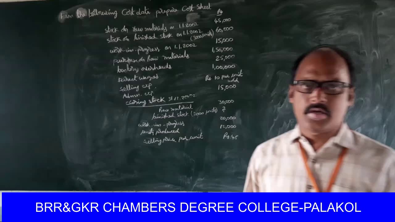 III BCOM V SEMESTER COST ACCOUNTING UNIT 1 PROBLEMS FOR COST SHEET 2 iii-bcom-v-semester-cost-accounting-unit-1-problems-for-cost-sheet-2