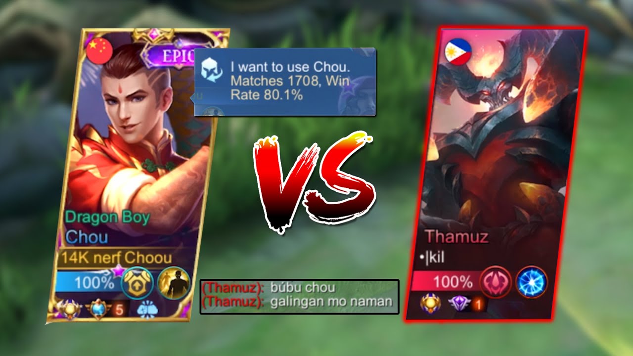 81% Win Rate Global CHOU vs TOP 1 SENIOR THAMUZ - YouTube