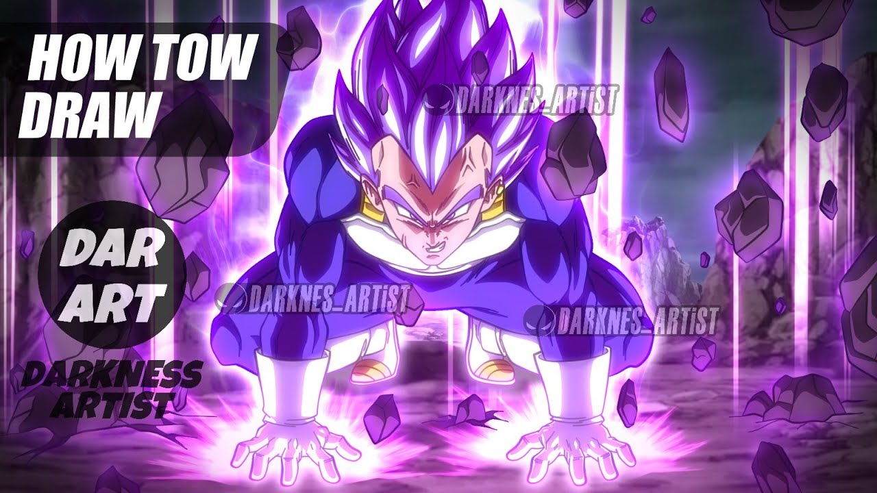 how to draw hakaishin Vegeta💜 - YouTube