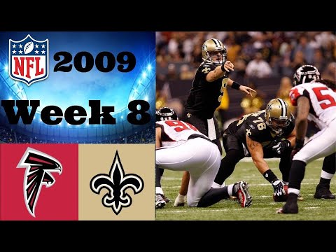 Atlanta Falcons vs. New Orleans Saints | NFL 2009 Week 8 Highlights ...