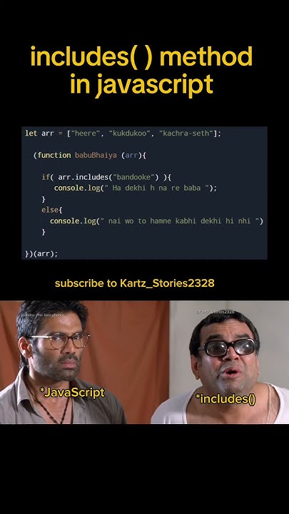 Includes ( ) method in #javascript #viralshorts #shorts - YouTube