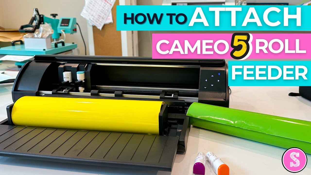 How to Attach the CAMEO 5 Roll Feeder - YouTube