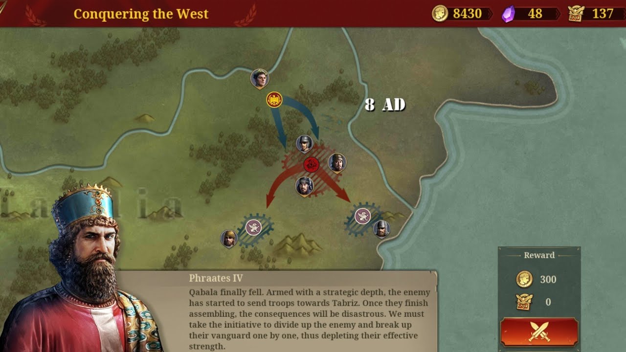 Great Conqueror Rome strike from the Han army #2 - YouTube