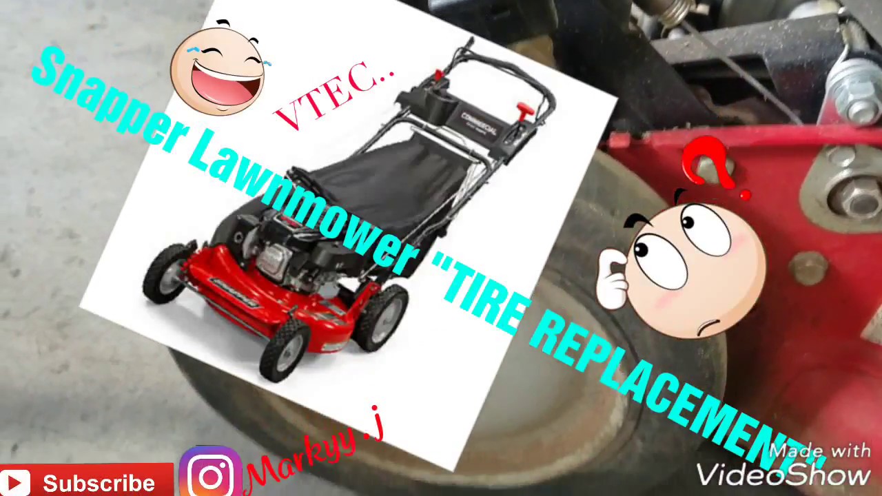 Snapper Lawnmower - TIRE REPLACEMENT - YouTube