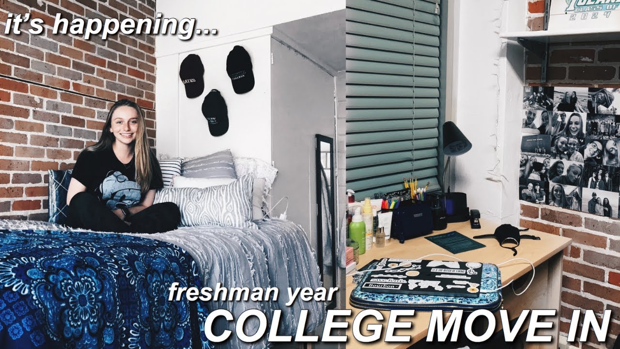 FRESHMAN YEAR COLLEGE MOVE IN VLOG - YouTube