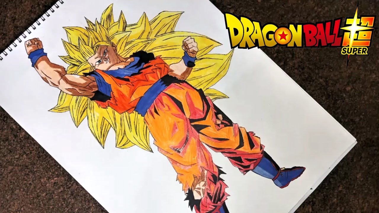 How To Draw Goku Super Saiyan 3 | Step By Step Tutorial | [Dragon Ball ...