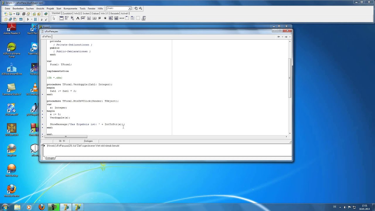 Delphi-Tutorial [13.3] - Formale Parameter call-by-value und call-by ...