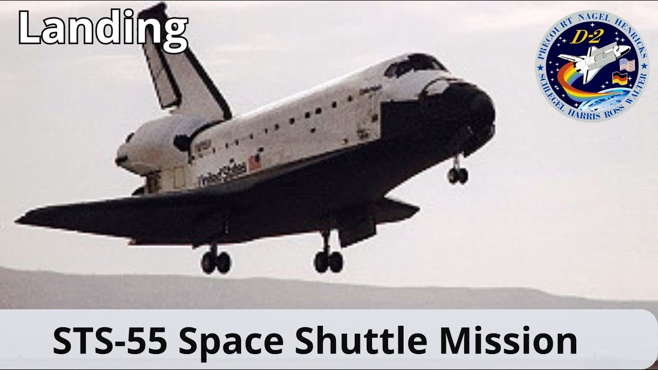 STS-55 Space Shuttle Landing | Edwards AFB - YouTube
