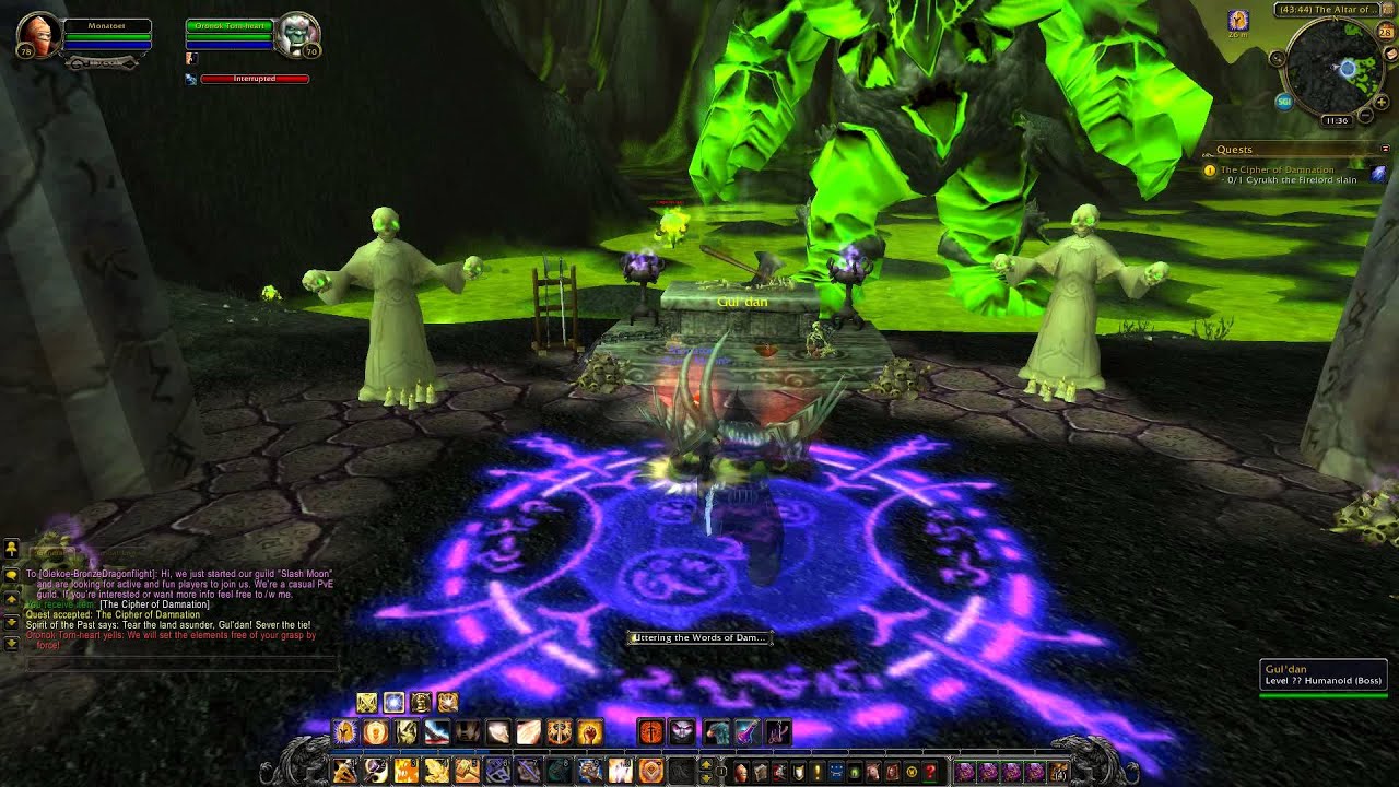 Quest 1056: The Cipher of Damnation (WoW, human, paladin) - YouTube