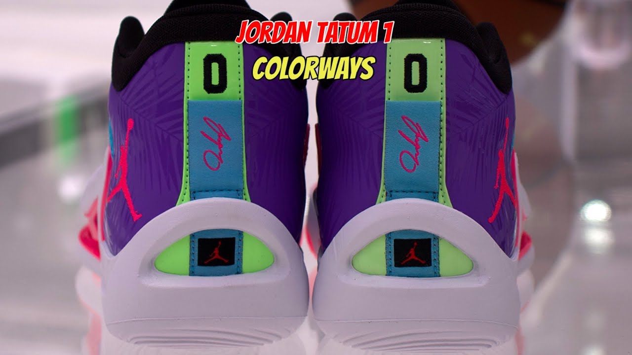 UPCOMING Jordan Tatum 1 COLORWAYS - YouTube