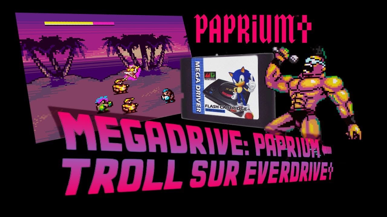 MEGADRIVE: Paprium, la rom du "minigame" sur Everdrive (with INFINITE ...
