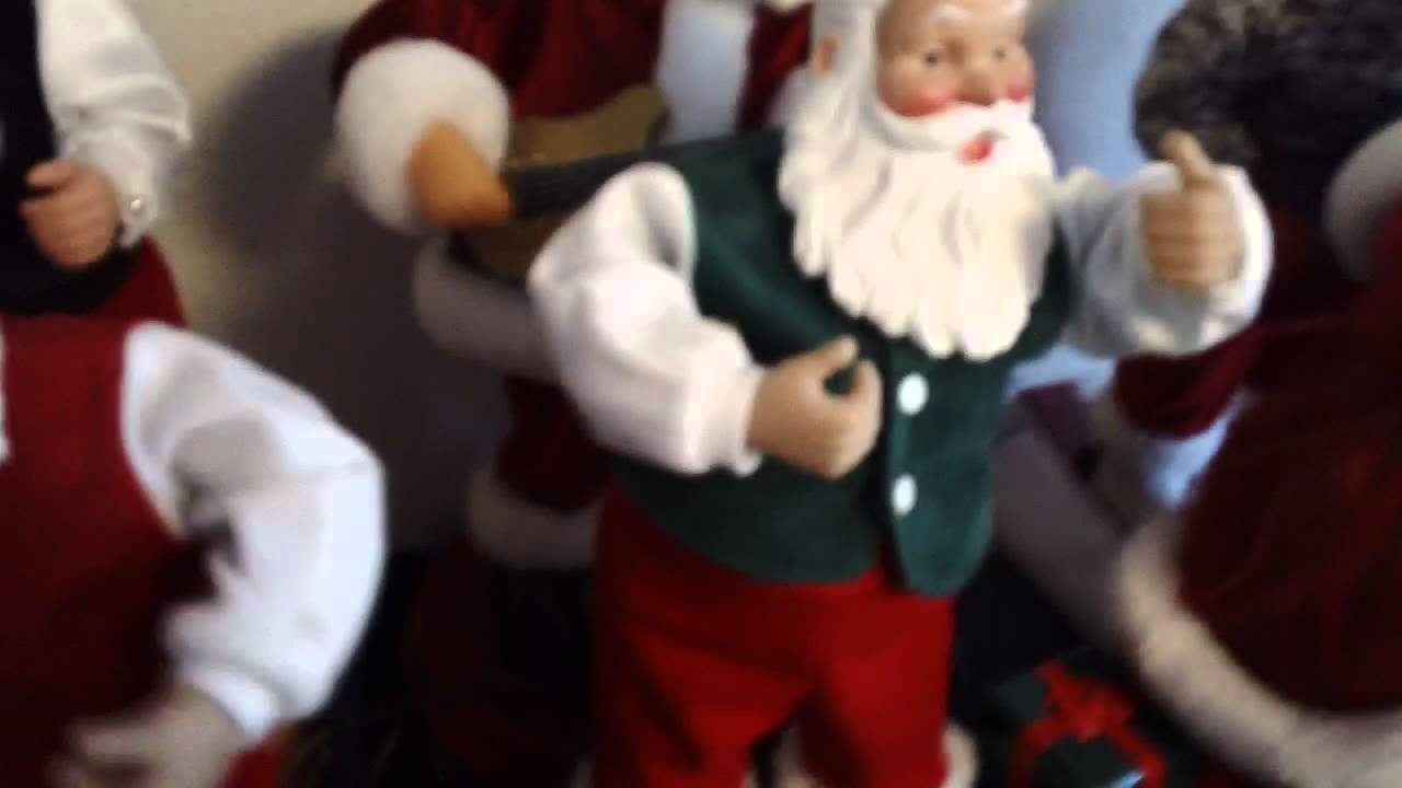 singing dancing santas - YouTube