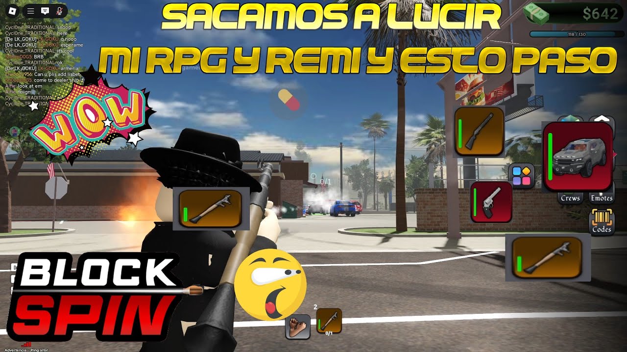 🔥BLOCK SPIN🔥SACAMOS UN RATO A PASEAR EL RPG Y REMI Y ESTO PASO - YouTube
