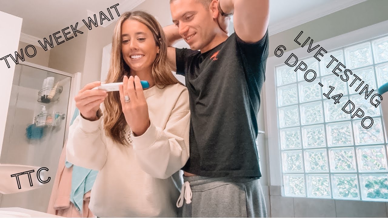 TTC | TWO WEEK WAIT | LIVE PREGNANCY TESTING | 6 DPO TO 14 DPO | Vlog ...