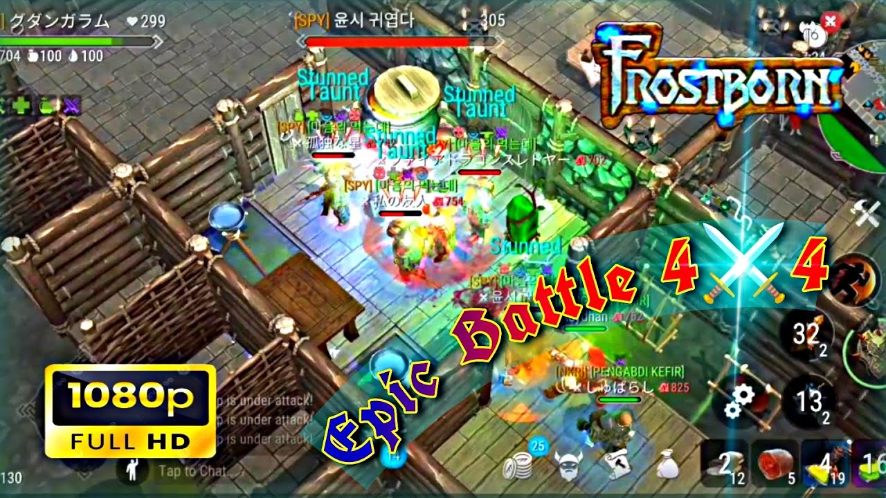 Frostborn : Raid Fam Deff Base | Epic Battle nonstop 4x4, our wp & sets ...