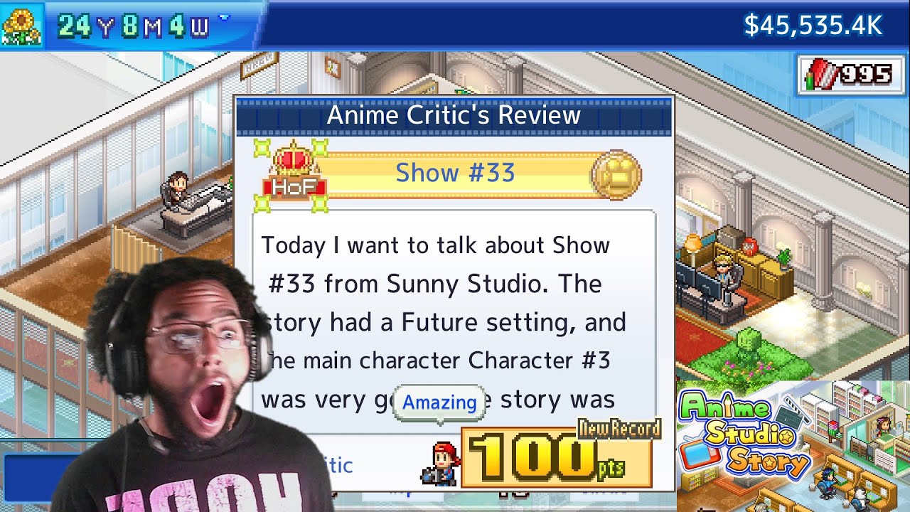 Never thought I'd see a perfect score - Anime Studio Story - YouTube