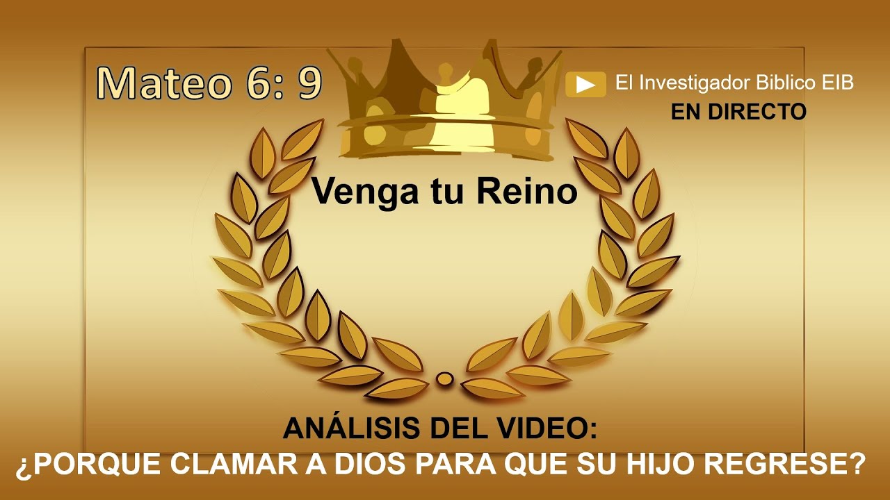 ANÁLISIS VIDEO ¿PORQUÉ CLAMAR A DIOS PARA QUE SU HIJO REGRESE? - YouTube